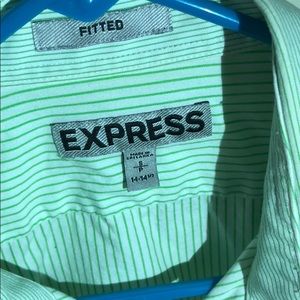 Express | Shirts | Express Green Button Down | Poshmark